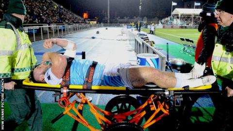 Ospreys suffer prop injury crisis after Gareth Thomas sidelined - BBC Sport