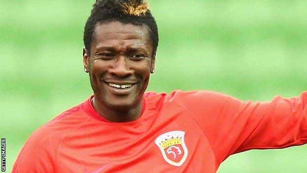 Asamoah Gyan: Reading season-long loan move off for Ghana captain - BBC ...