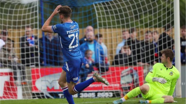 Loughgall 0-2 Linfield: David Healy praises Blues' response to Larne ...