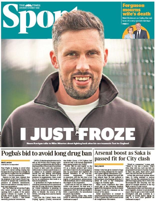 Saturday's back pages - BBC Sport
