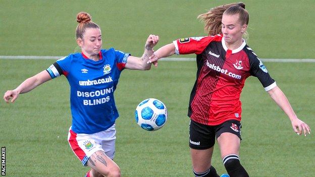Women's Premiership: Crusaders Strikers getting closer to table-topping ...