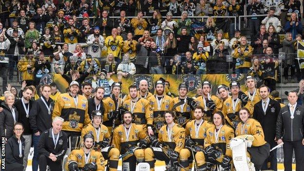 Nottingham Panthers: Tim Wallace hails spirit as team win Continental ...