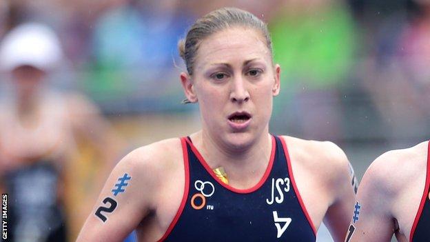 Triathlon World Series: Britain's Jodie Stimpson finishes fourth in ...