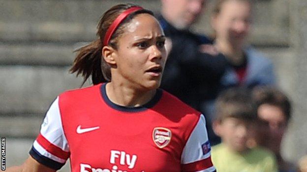 Alex Scott: England international signs new Arsenal Ladies contract ...