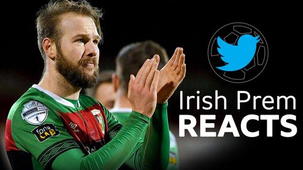 Irish Premiership: Twitter reacts as resurgent Glens top table - BBC Sport