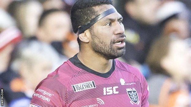 Mickey Paea: Hull prop out for up to a month with a broken hand - BBC Sport