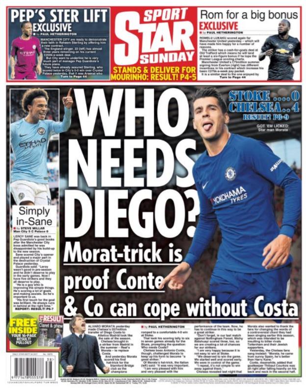Sunday's back pages - BBC Sport
