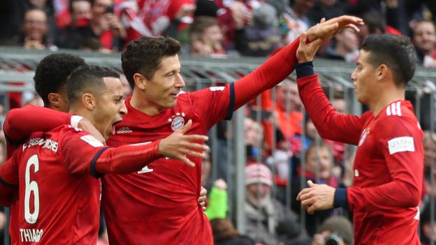 Bayern Munich 6-0 Wolfsburg: Champions top for first time since ...