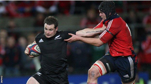 Alby Mathewson: Former All Black joins Munster in short-term deal - BBC ...