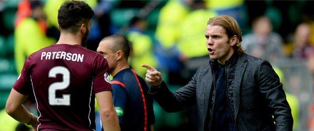 Hearts: Robbie Neilson would be giving up a lot to join MK Dons - BBC Sport