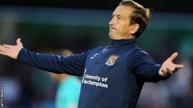 Justin Edinburgh: Northampton Town part company with manager - BBC Sport