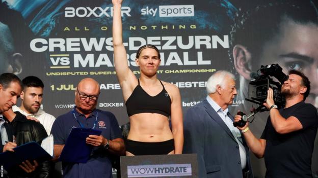 Savannah Marshall a 'happier fighter' as she makes weight for bout with ...