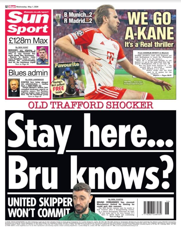 Wednesday's back pages - BBC Sport