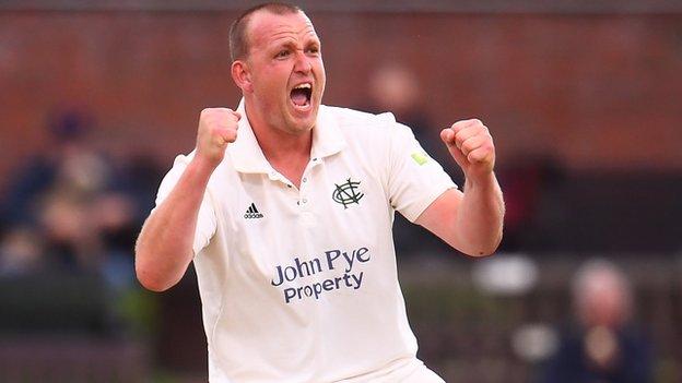 County Championship: Leicestershire collapse in Nottingham as 20 ...