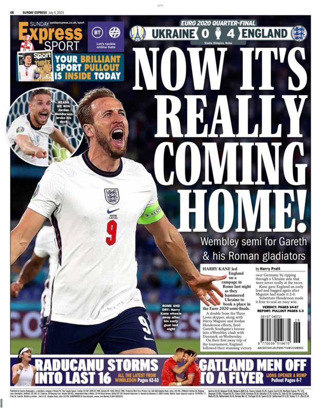 Sunday's sports pages - BBC Sport