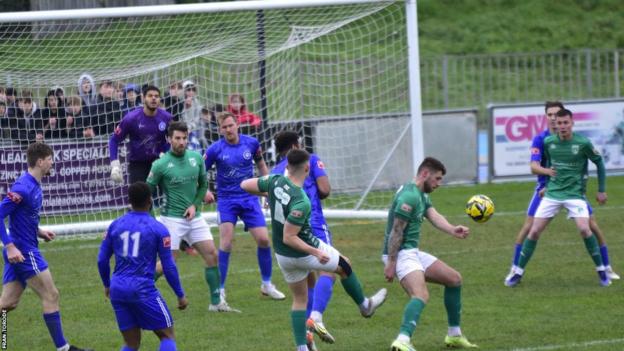 Guernsey FC suffer setback after 2-1 loss at Northwood - BBC Sport