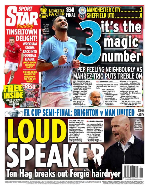 Sunday's back pages - BBC Sport