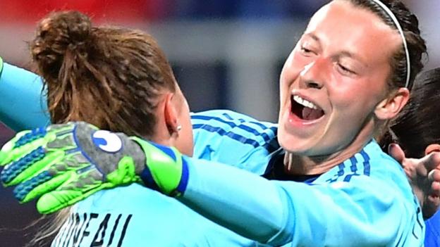 Pauline Peyraud-Magnin: Arsenal Women sign goalkeeper from Lyon - BBC Sport