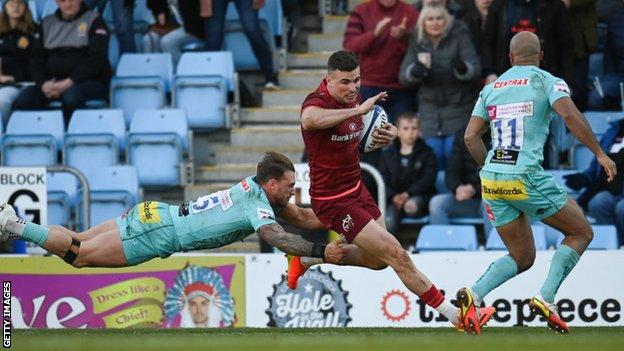 Exeter 13-8 Munster: Shane Daly try gives visitors hope - BBC Sport