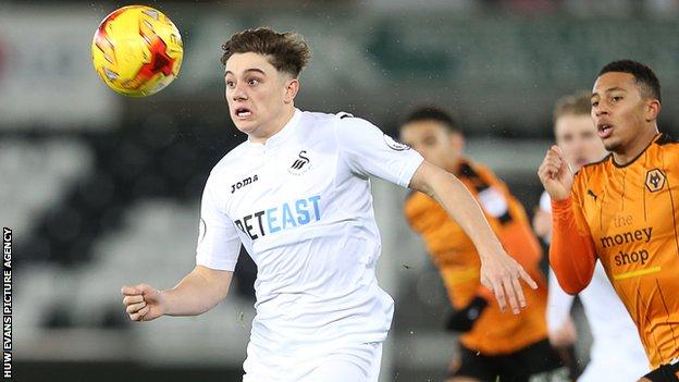 Daniel James: Wales youth winger signs new Swansea City deal - BBC Sport