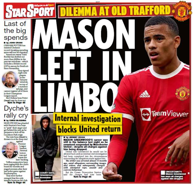 Friday's back pages - BBC Sport