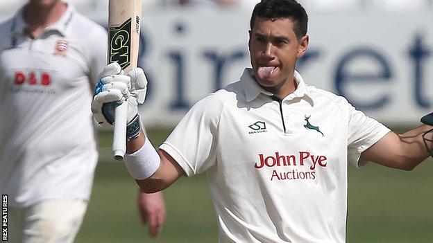 County Championship: Nottinghamshire's Ross Taylor hits century against ...