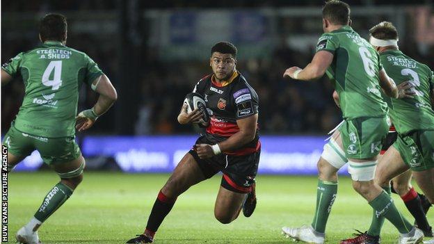 Leon Brown: Young prop signs new Dragons deal after Wales call-up - BBC ...