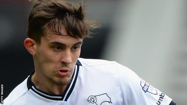 Jamie Hanson: Wigan Athletic sign Derby County midfielder on loan - BBC ...