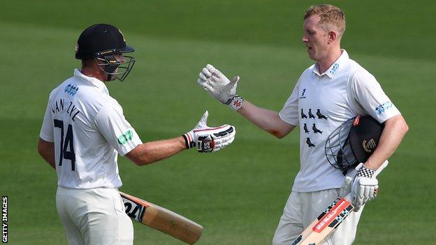 County Championship: Luke Wells puts Sussex on top against ...