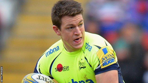 Sam James: Sale Sharks and England Saxons centre signs new deal - BBC Sport