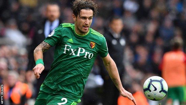 Daryl Janmaat: Injured Watford defender ruled out for six weeks - BBC Sport