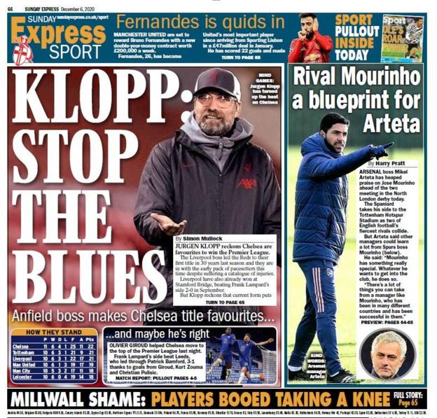 Sunday's back pages - BBC Sport