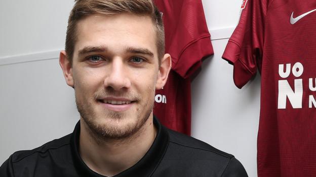 Timi Elsnik: Derby County midfielder joins Northampton Town on loan ...