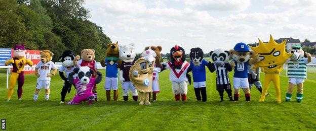 Which animal (?) won the SPFL mascot race? - BBC Sport