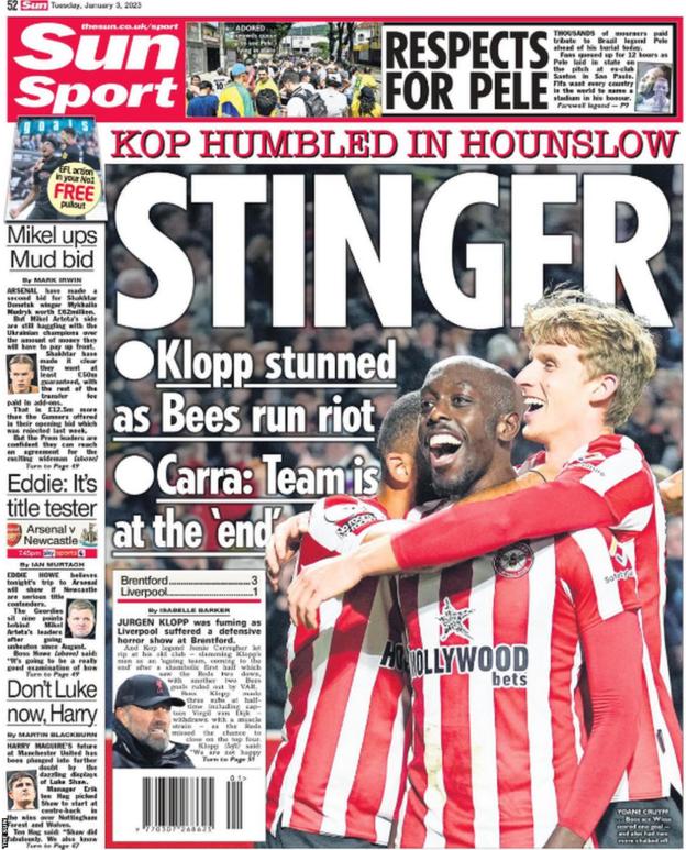 Tuesday's back pages - BBC Sport