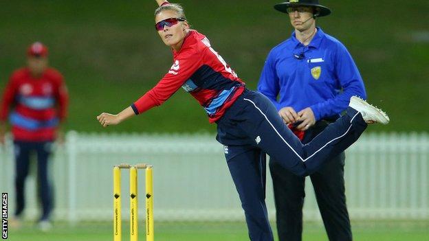 Alex Hartley: England left-arm spinner loses central contract - BBC Sport
