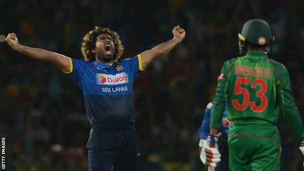 Lasith Malinga: Sri Lanka bowler takes hat-trick but Bangladesh win ...