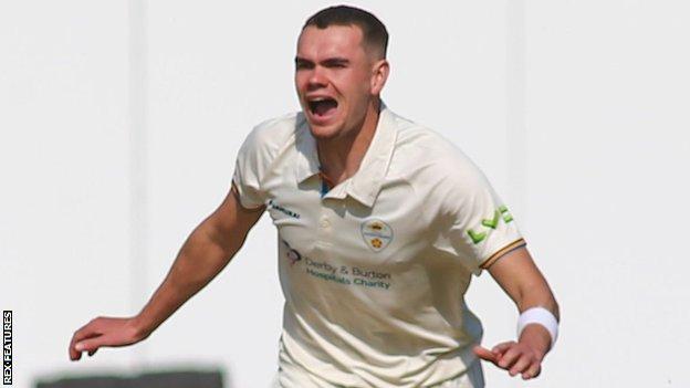 County Championship: Derbyshire on top after Nic Maddinson bat deemed ...