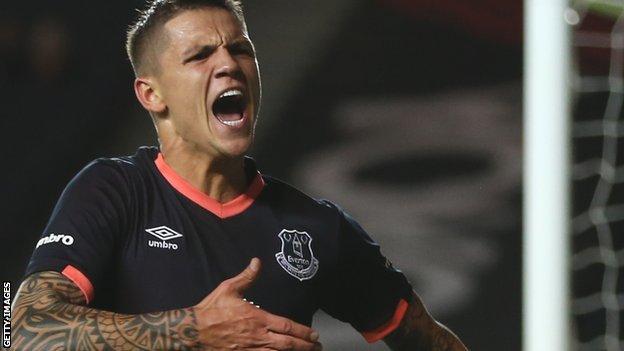Muhamed Besic: Everton midfielder out for six months with knee injury ...