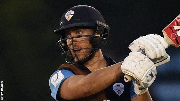 Alex Hughes: Derbyshire all-rounder signs new three-year contract - BBC ...