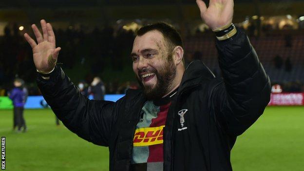 Will Collier: Long-serving Harlequins prop signs new contract - BBC Sport