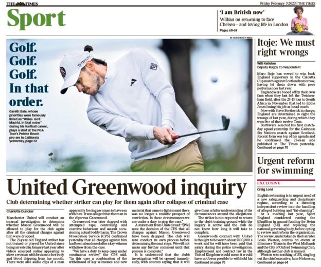 Friday's back pages - BBC Sport