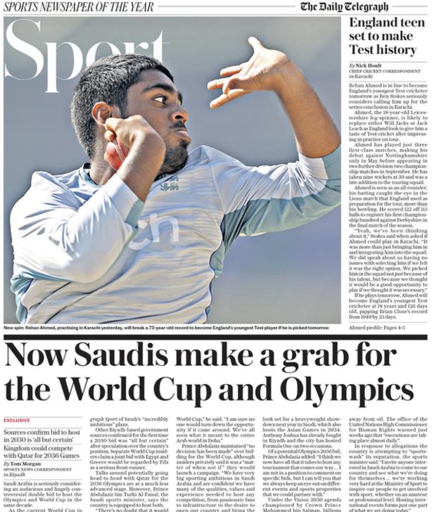 Friday's back pages - BBC Sport