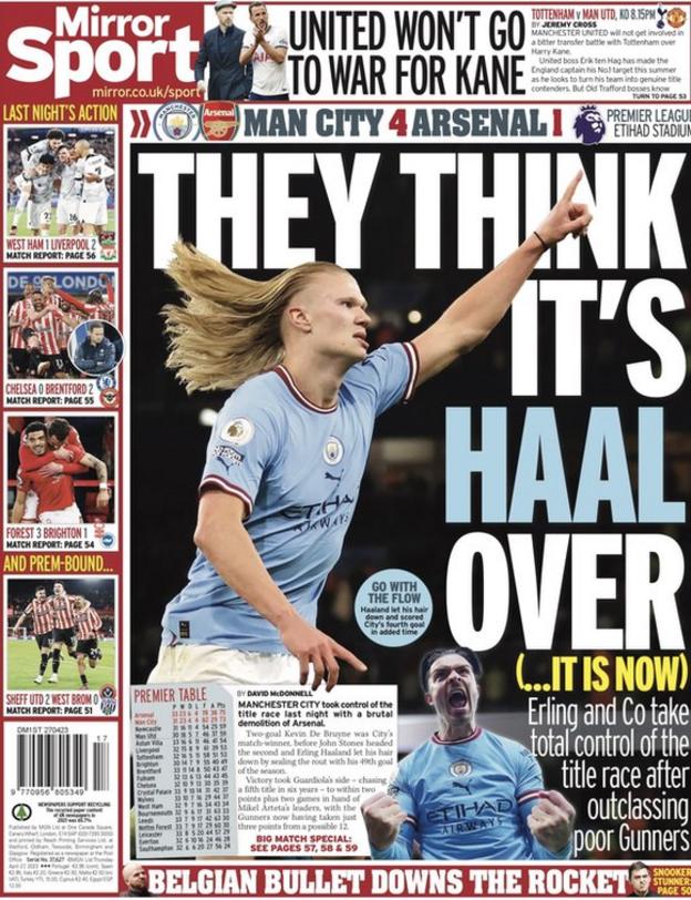 Thursday's back pages - BBC Sport