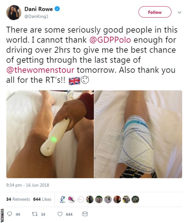 Dani Rowe: Welsh cyclist celebrates 'best result' of road-racing career ...