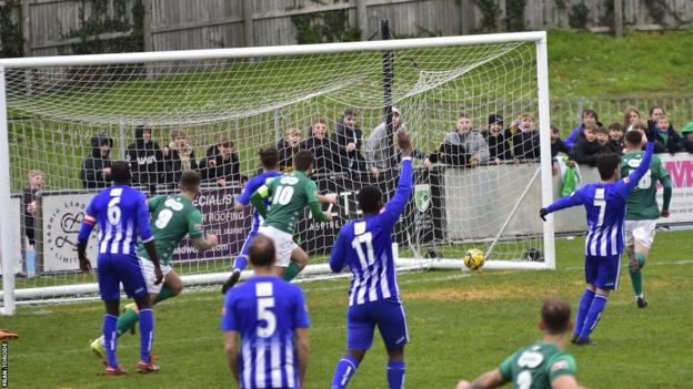 Guernsey FC: Ross Allen hits hat-trick in 3-3 draw with Chertsey Town ...
