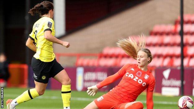 Aston Villa 0-1 Chelsea: Jessie Fleming's goal sees Blues past Villa ...