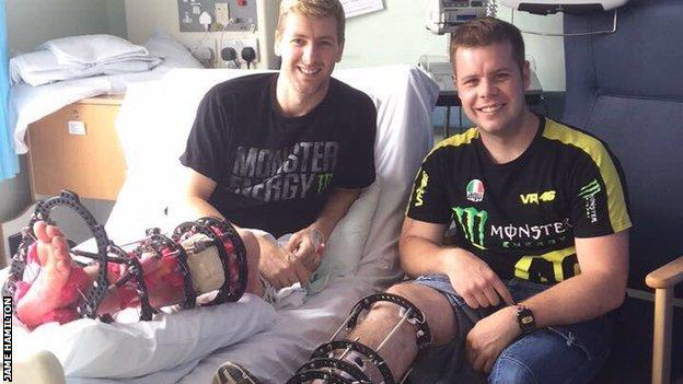 Isle of Man TT: Hamilton still smiling after high-speed TT crash in ...