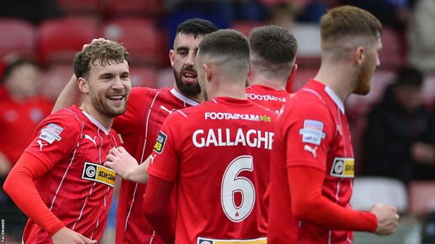 Irish Premiership: Ben Wilson hat-trick helps Cliftonville beat ...