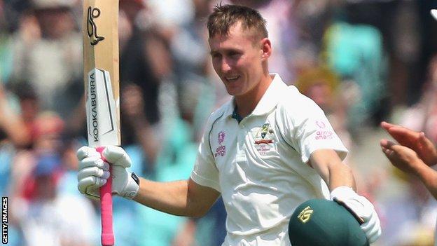 Australia v New Zealand: Marnus Labuschagne makes 215 for hosts - BBC Sport